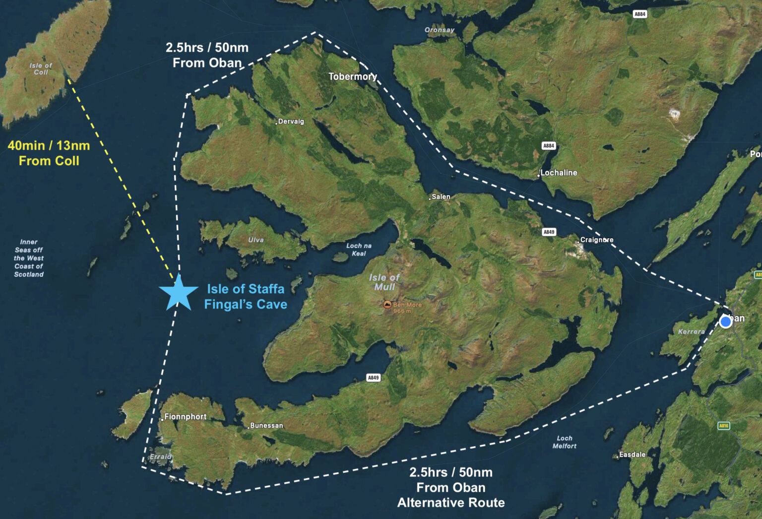 Can you swim in Fingal's Cave - Basking Shark Scotland